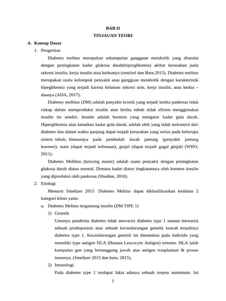 Bab Ii Tinjauan Teori A. Konsep Dasar | PDF