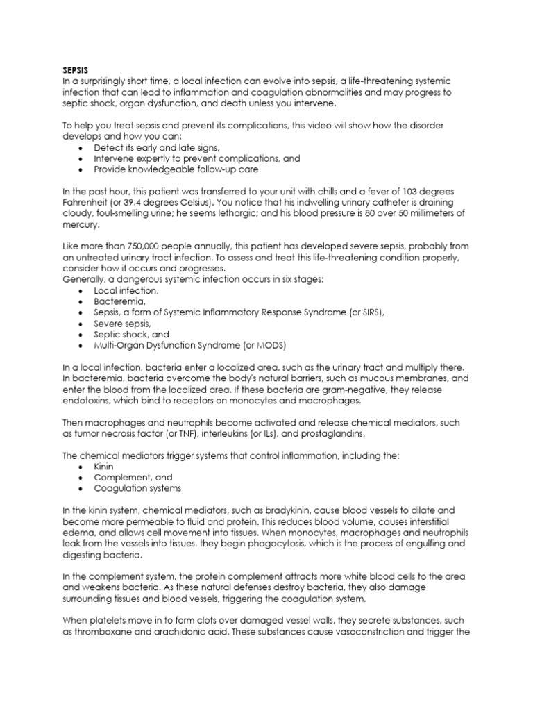 SEPSIS | PDF