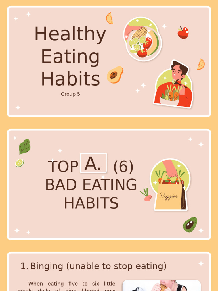 Healthy Eating Habits | PDF