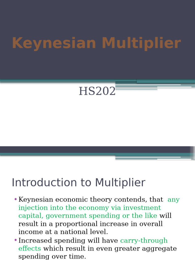 Keynesian Multiplier | PDF