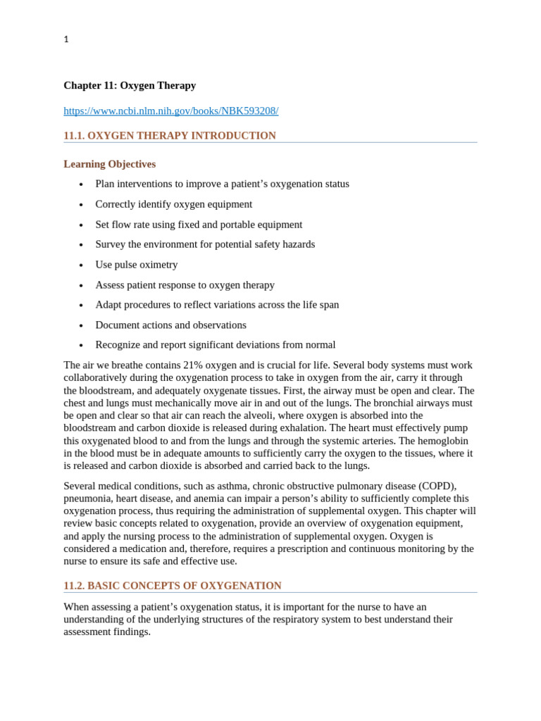 Oxygen Therapy Article.2025 | PDF