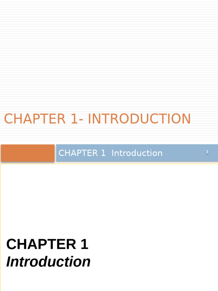 Chapter 1- Introduction | PDF