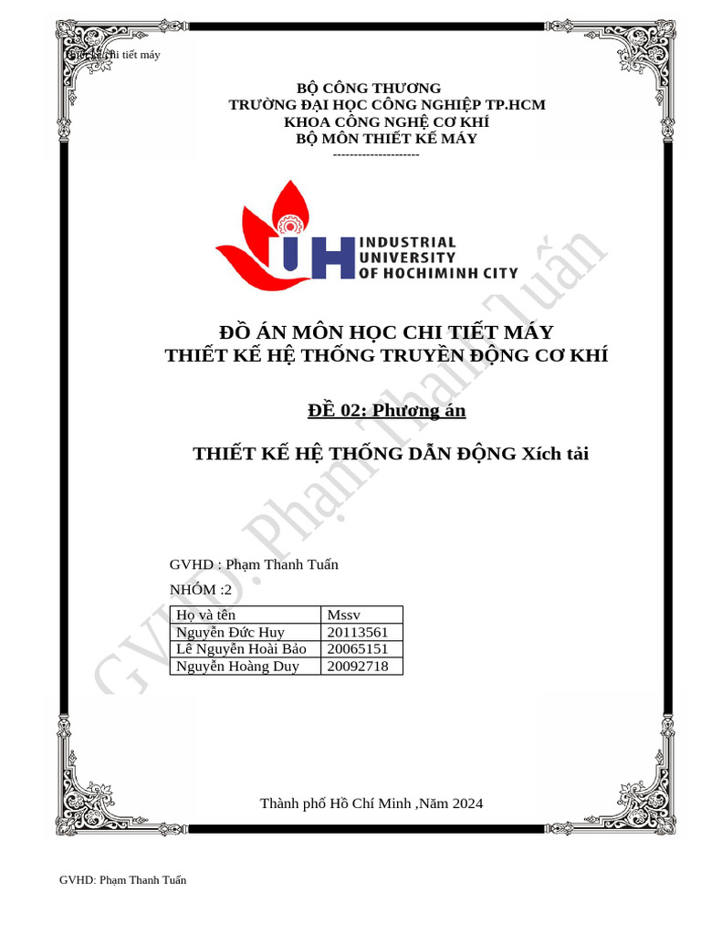 Đ Án 1 - IUH | PDF