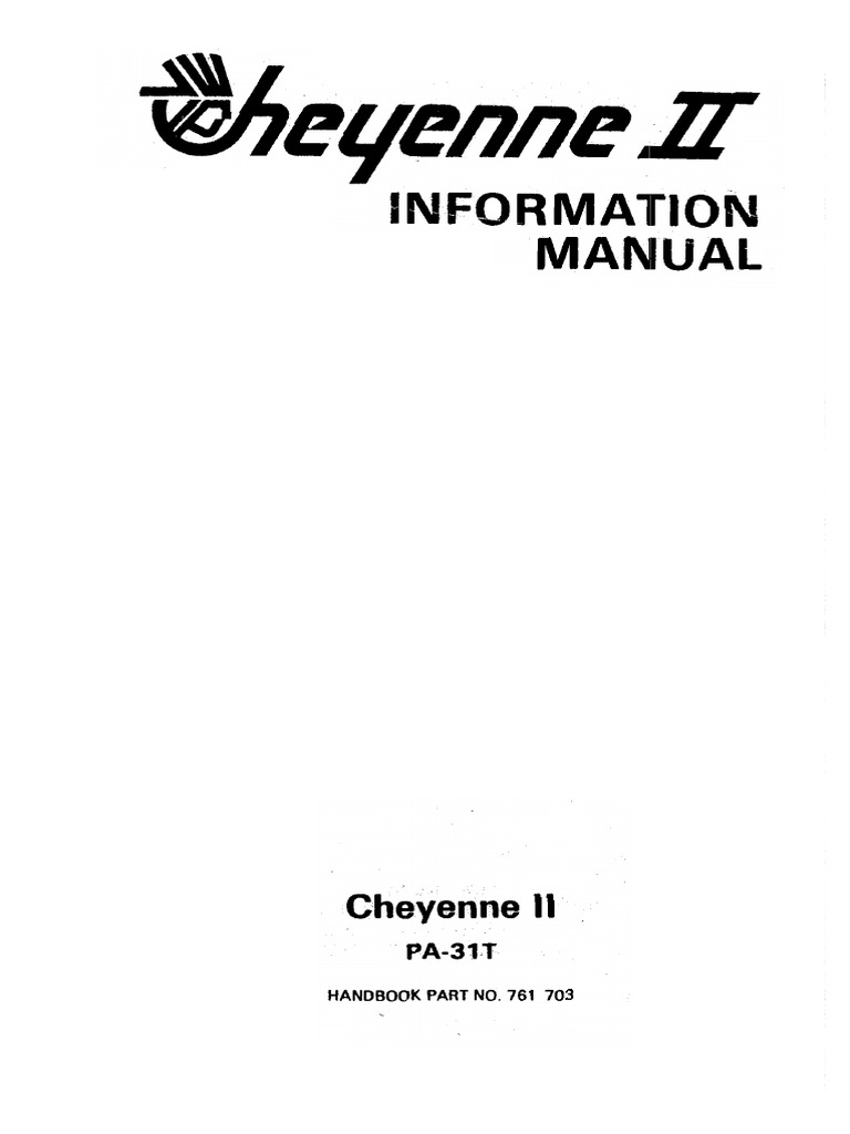 Cheyenne II Information Manual | PDF