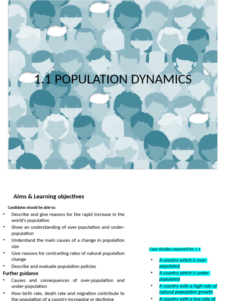 Population Dynamics | PDF