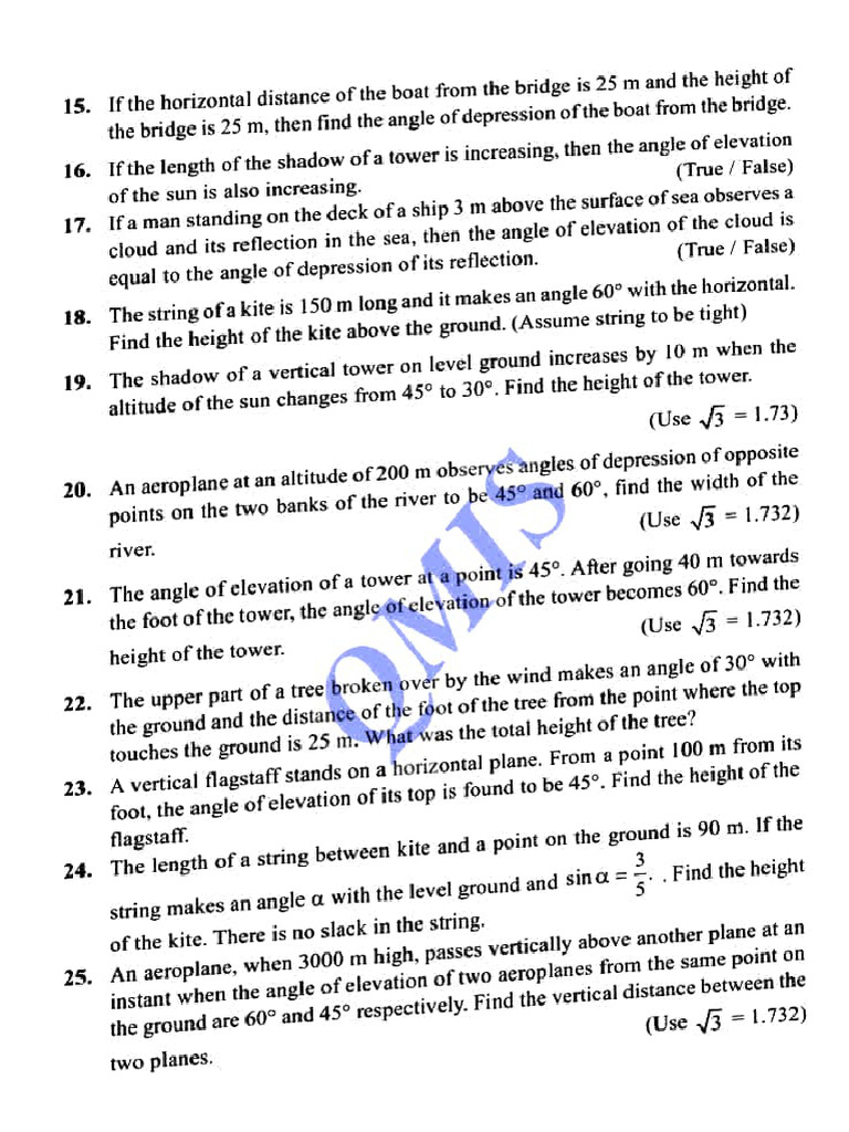 Applications of Trigonometry | PDF