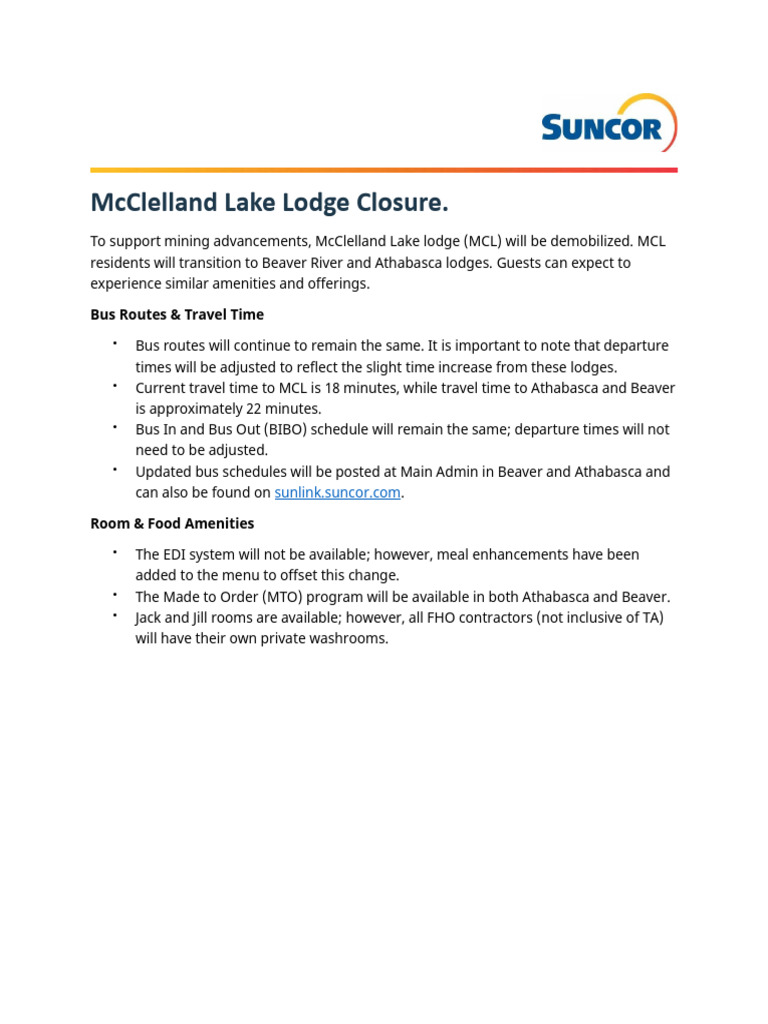 MCL Information Sheet | PDF