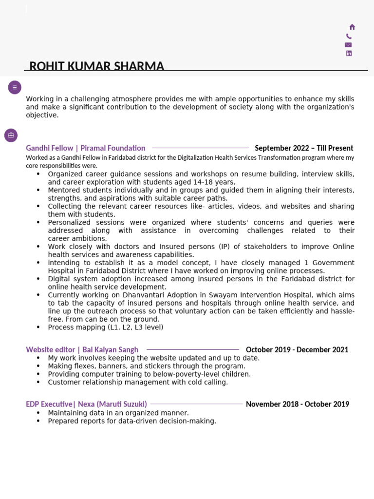 Rohit CV U | PDF