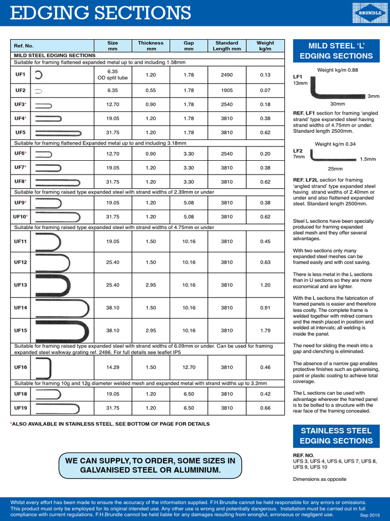 Edging Sections | PDF