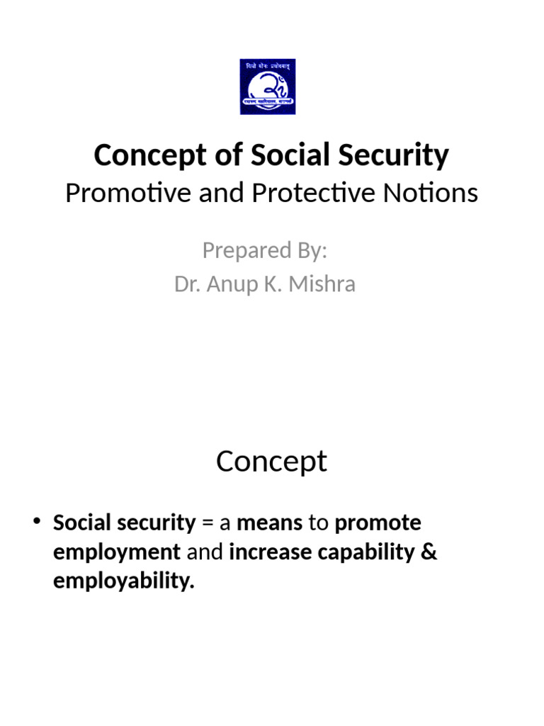 Understanding Social Security Concepts | PDF | Social Insurance ...