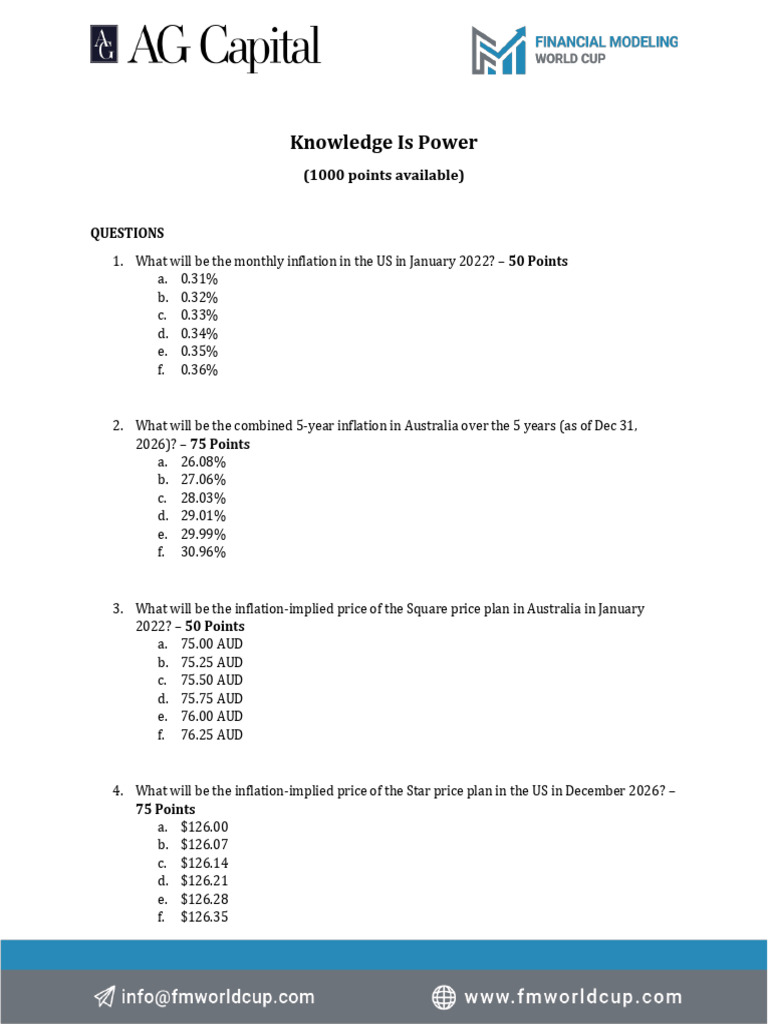 Knowledge is Power - Questions | PDF