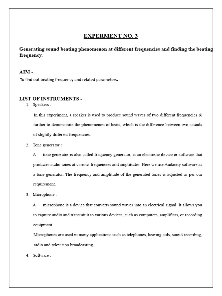 EXP-3 - NVH - Tejas Dukare | PDF