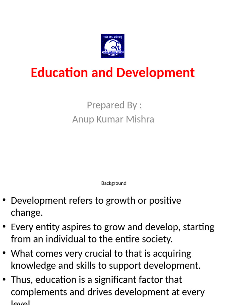Education's Role in Development Growth | PDF | Economics | Economies