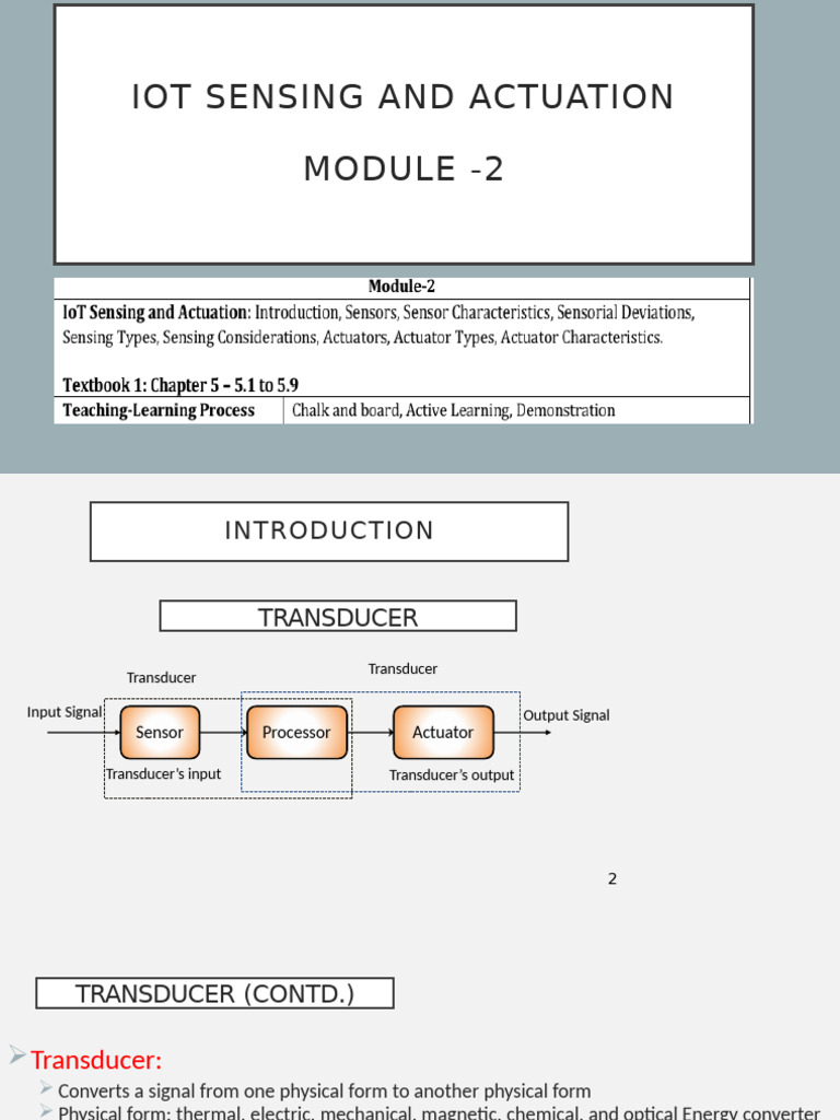 Module - 2 IoT Sensing and Actuation | PDF