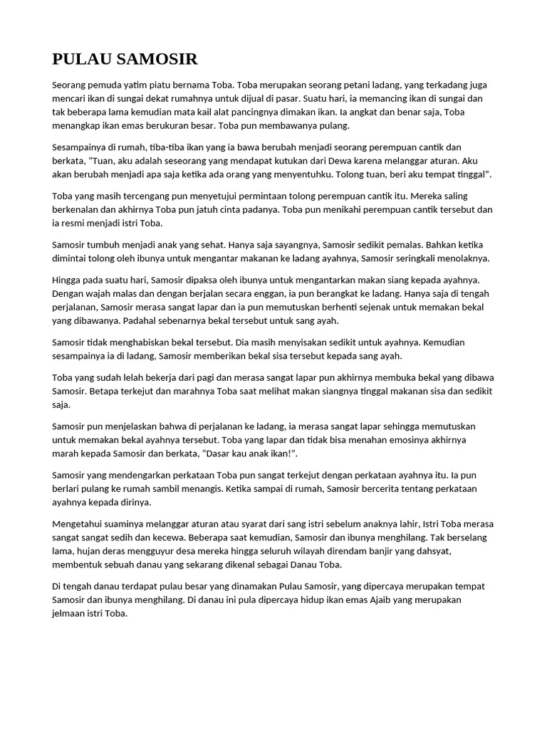 Pulau Samosir | PDF