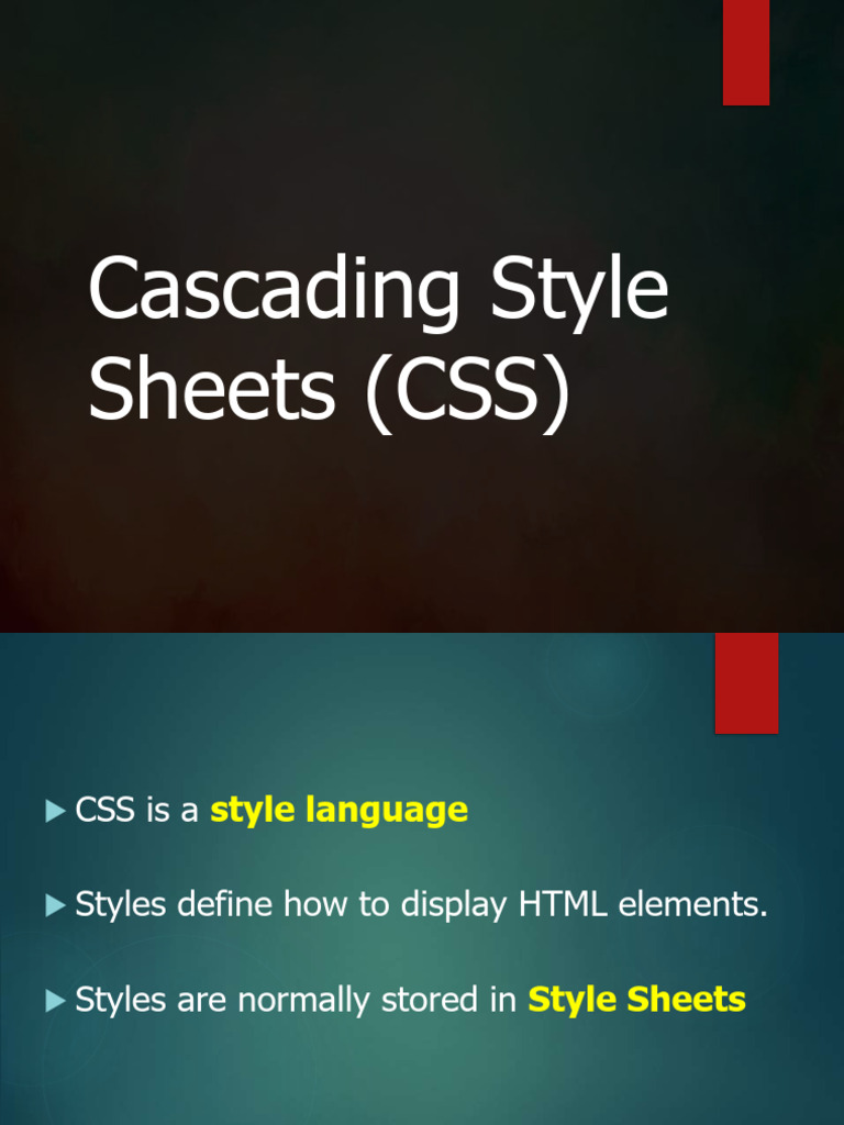 Cascading Style Sheets (CSS) | PDF