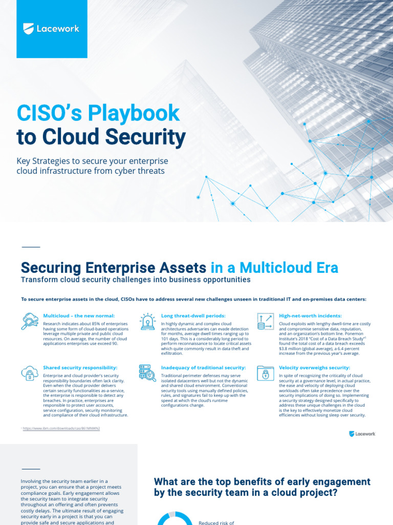 CISO's Playbook To Cloud Security | PDF