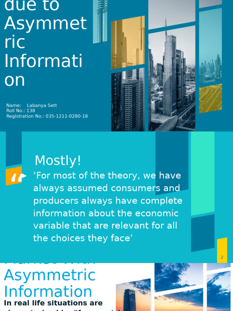 Asymmetric Information | PDF | Business | Microeconomics