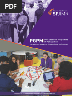 Isb Pgppro Brochure Pdf Marketing Strategy Learning