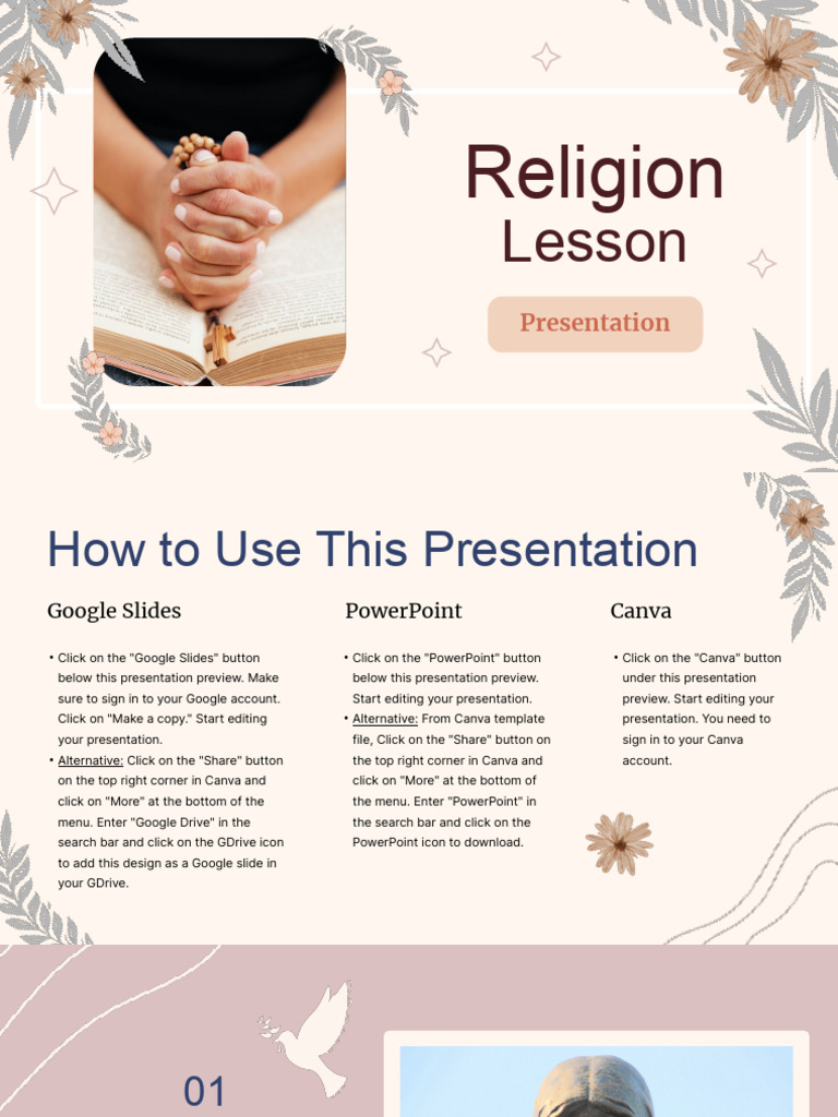 Religion Lesson Presentation | PDF | Microsoft Power Point | Software