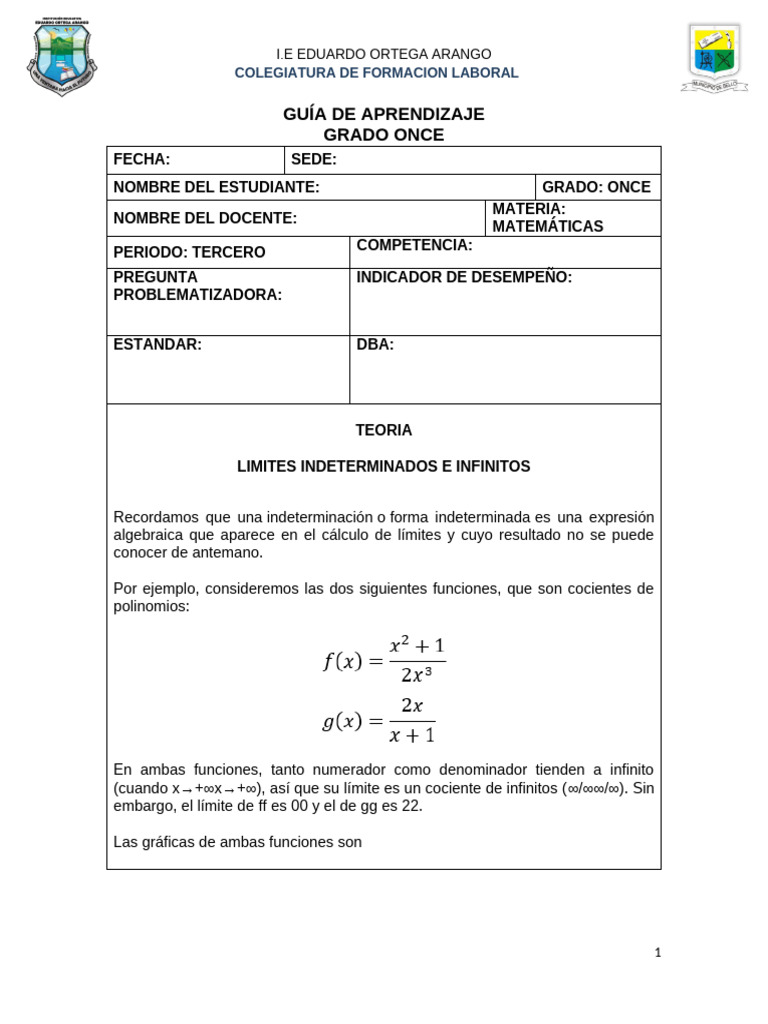 GUIA 16 MAT 11º | PDF