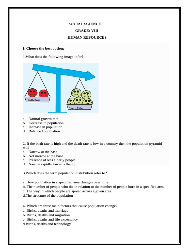 Worksheet On Human Resource New | PDF