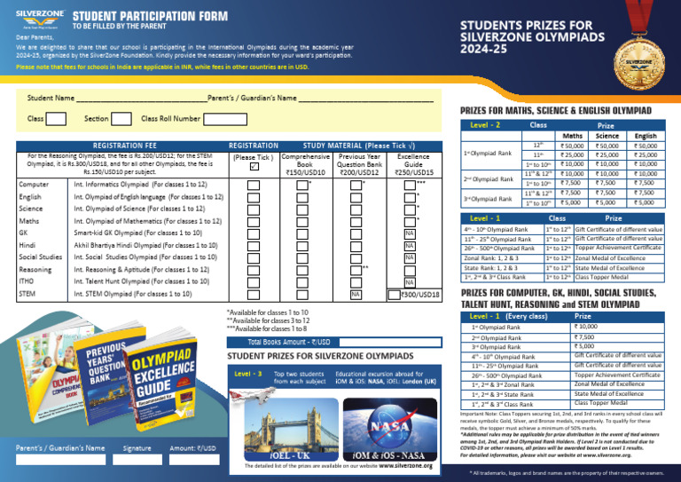 SilverZone Parent Consent Form | PDF