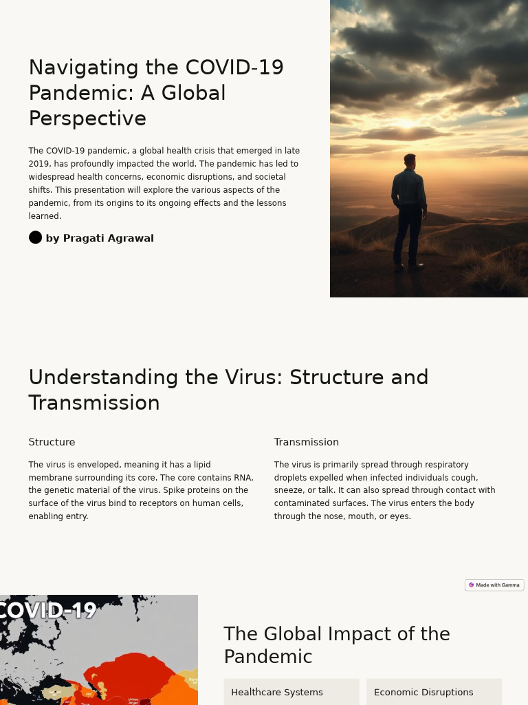 Navigating the COVID 19 Pandemic a Global Perspective | PDF