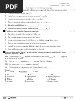 Klasa 5 Test Unit 1 | PDF