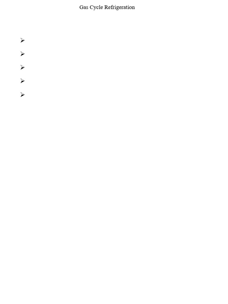 Hvac Unit-I Notes | PDF | Refrigeration | Gases