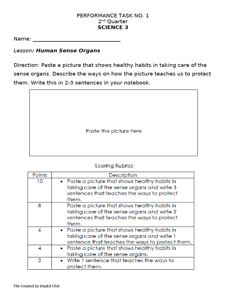 Sci3 Ptask1 Q2 | PDF