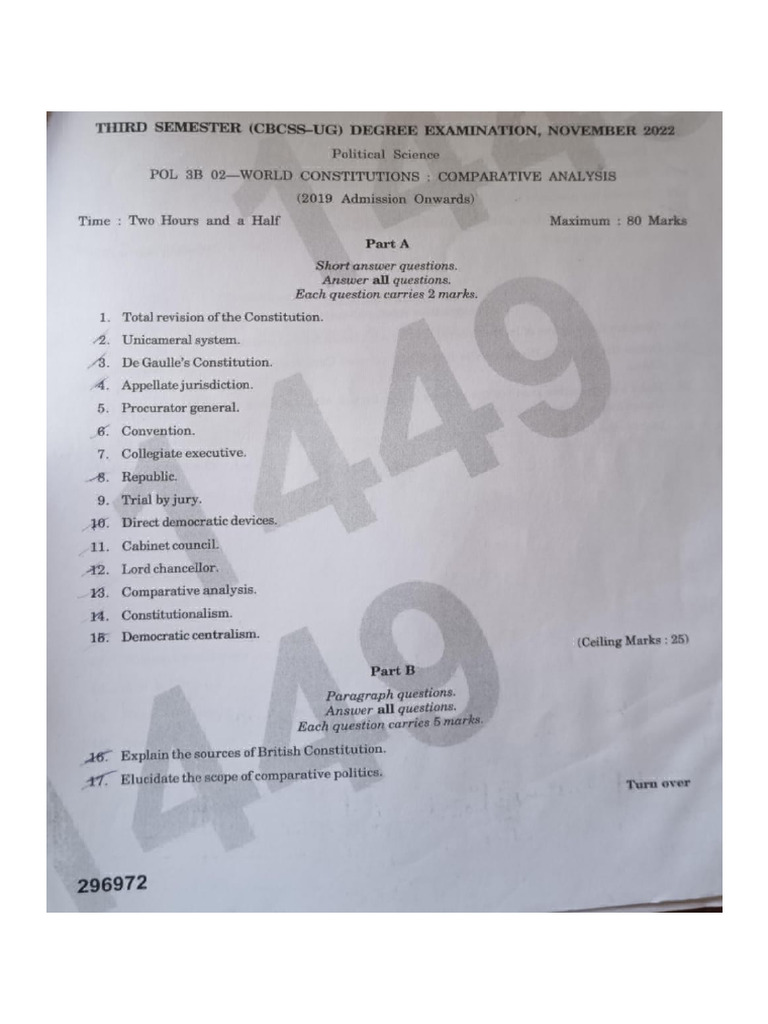 Politics Main World Constitution | PDF