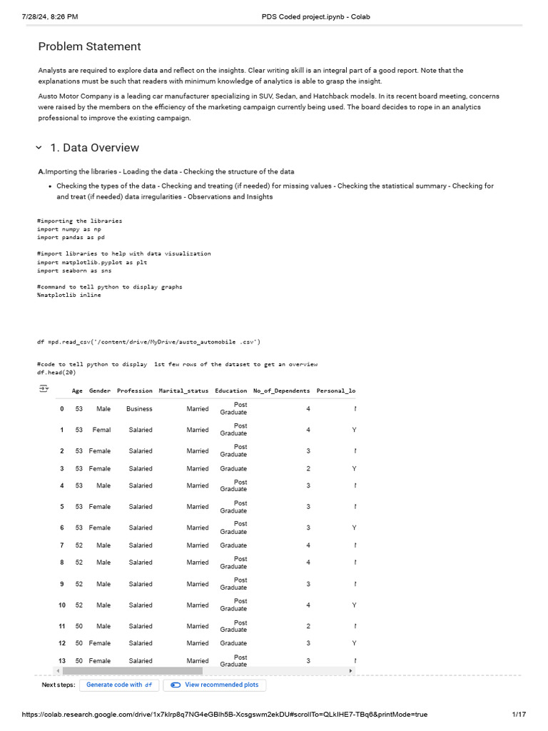 PDS Coded Project - Ipynb - Colab | PDF
