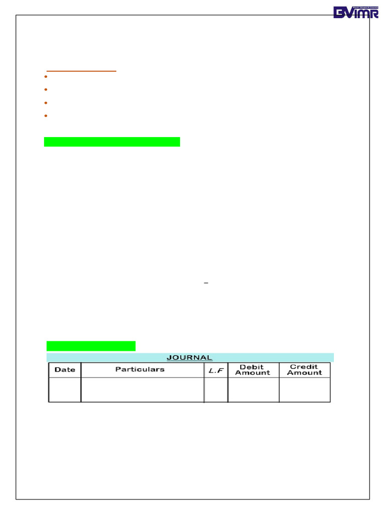 UNIT 2 - Business Accounting | PDF