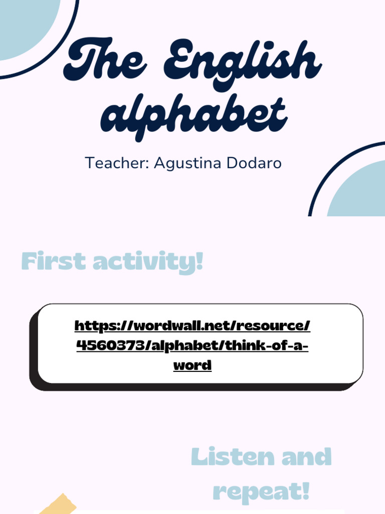 Alphabet Class | PDF