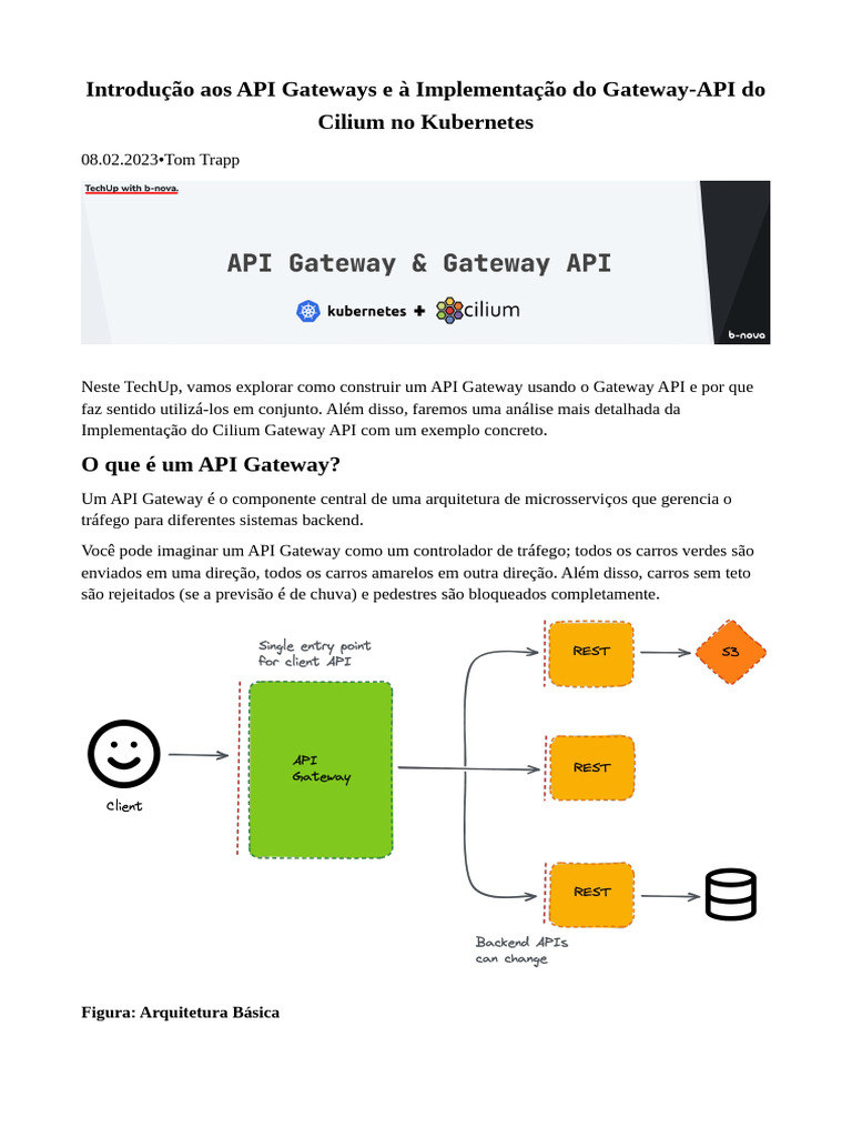 Introdução Aos API Gateways e À Implementação Do Gateway-API Do Cilium ... Introdução Aos API Gateways e À Implementação Do Gateway-API Do Cilium ...