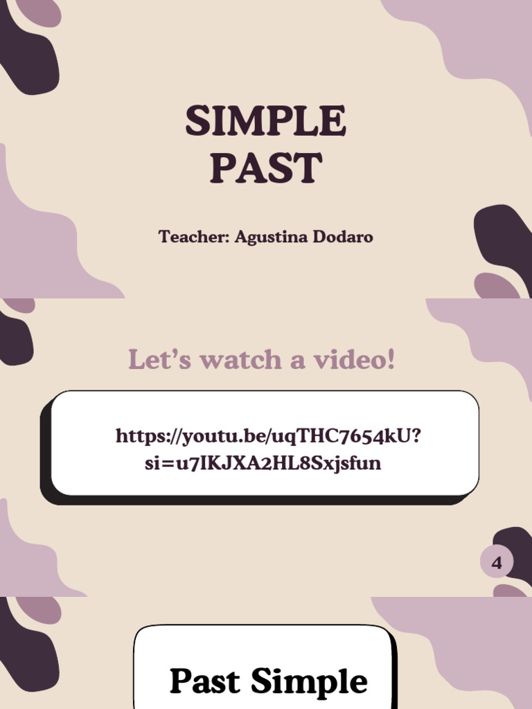 Past simple class | PDF