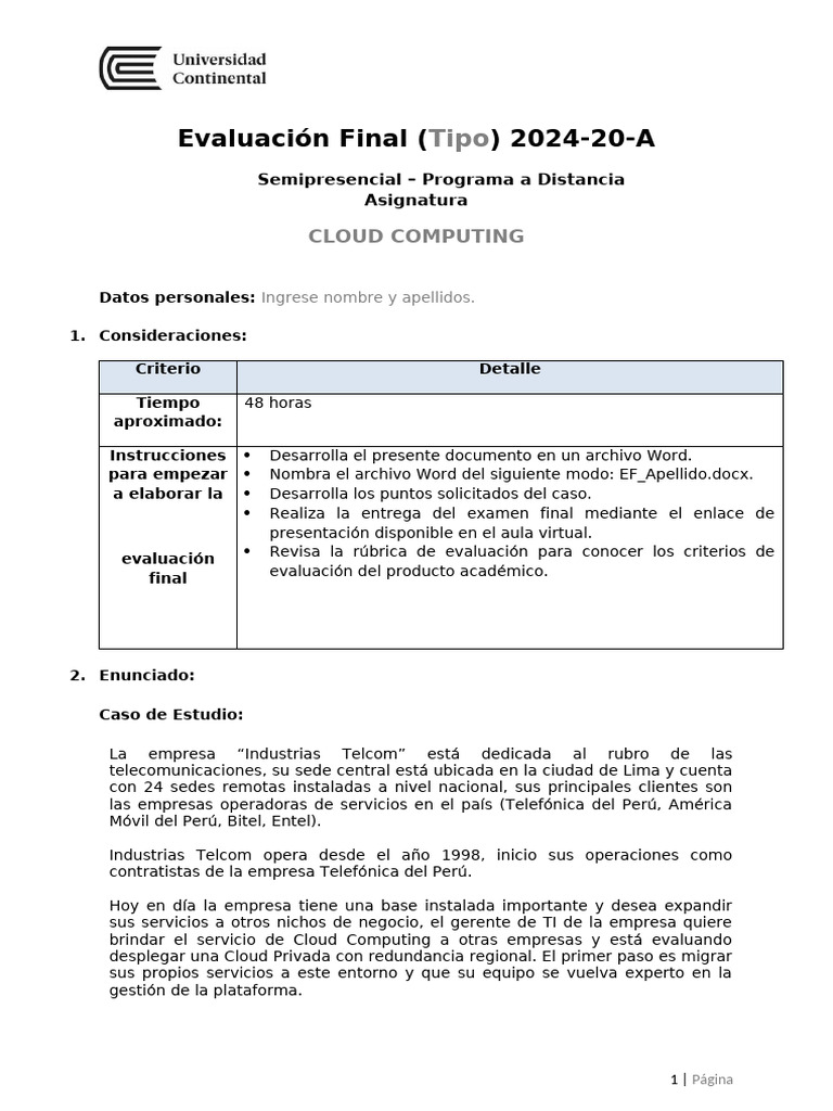 Examen Final | PDF