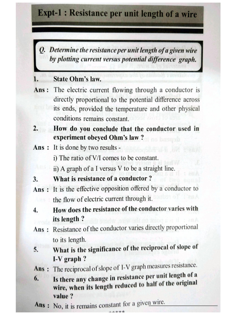 Physics Viva Questions | PDF