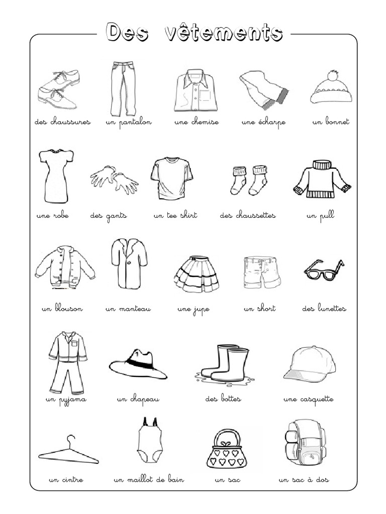 Fiche Les Vetements | PDF