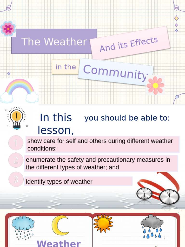 Lesson 5 - Types of Weather | PDF