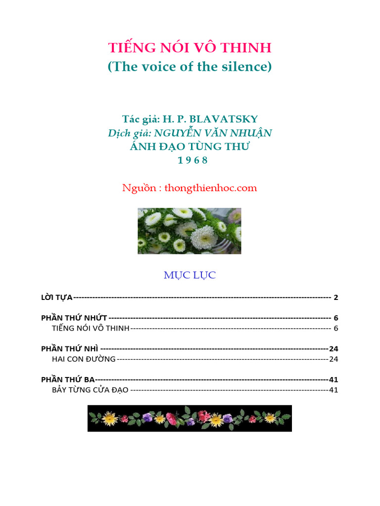 Tieng Noi Vo Thinh | PDF