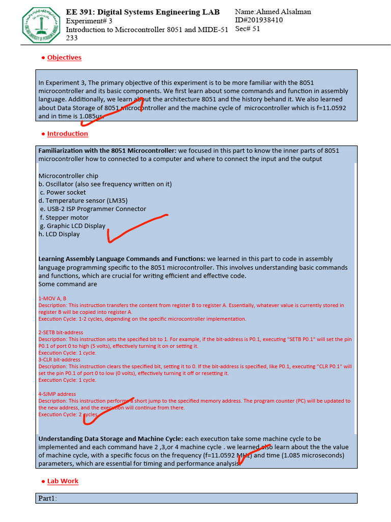 Lab Report 3 Exp3 Ee391 Pdf