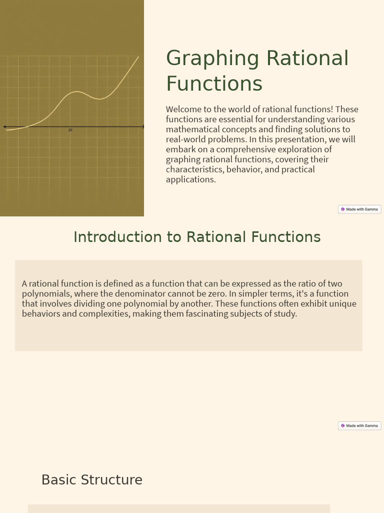 Graphing Rational Functions | PDF