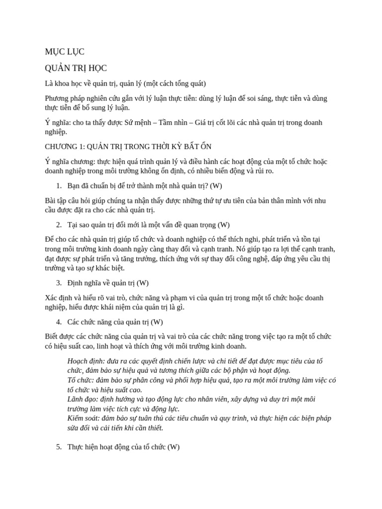 Tiểu luận QTH | PDF