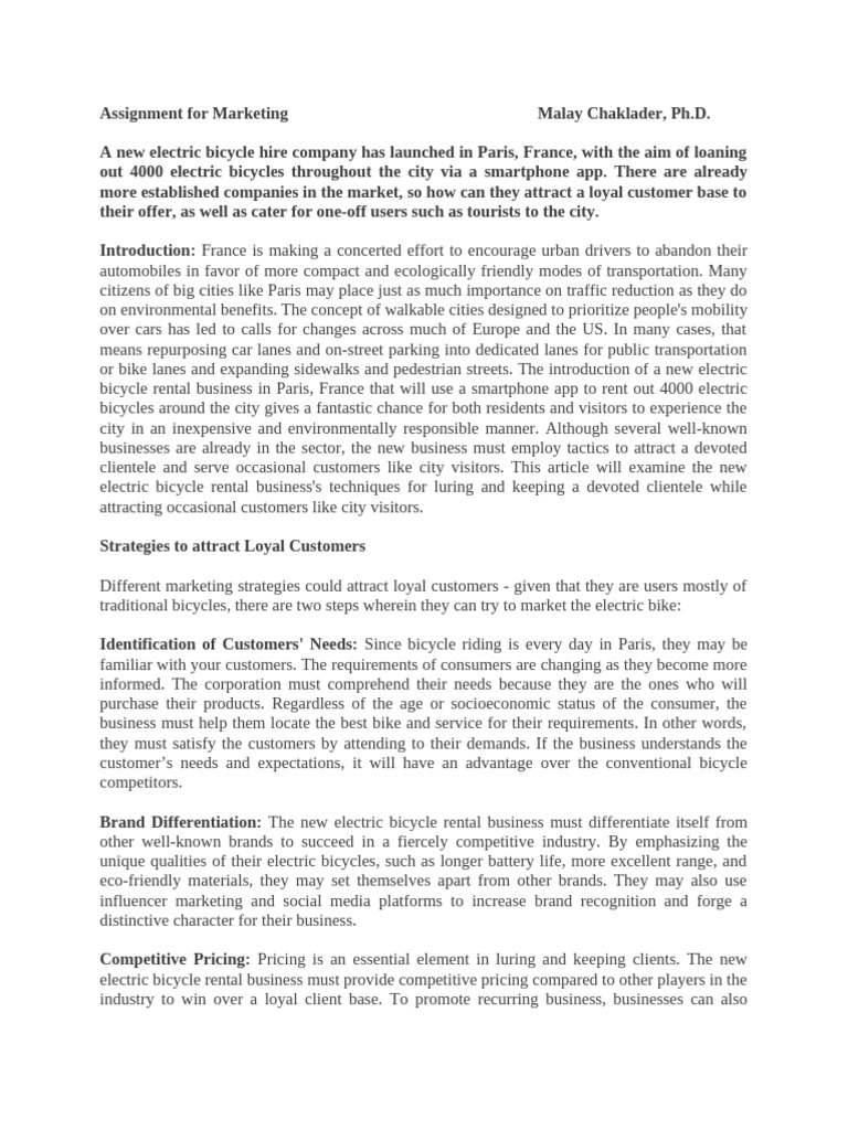 Assignment on Marketing | PDF