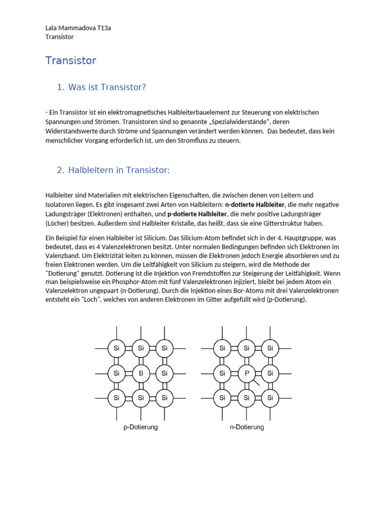 Transistor Handout Finished | PDF