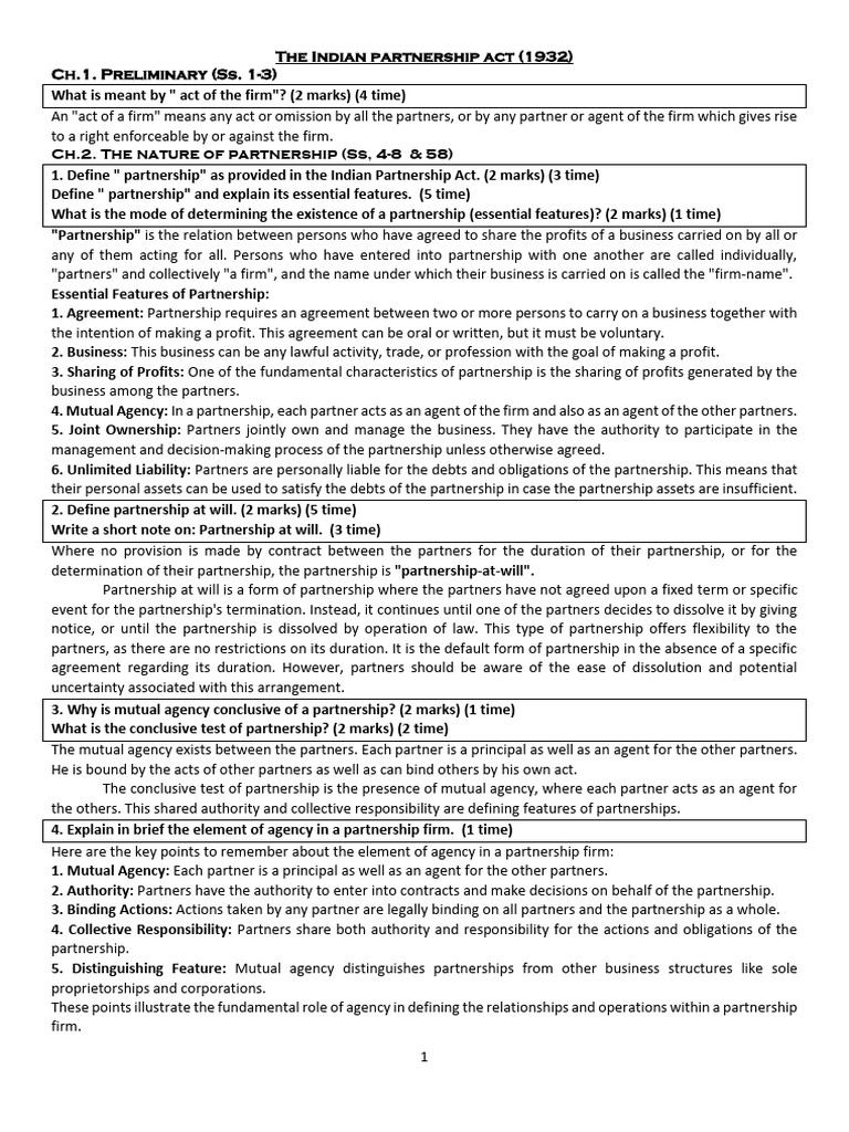 Contract_II_Module 1 Notes | PDF