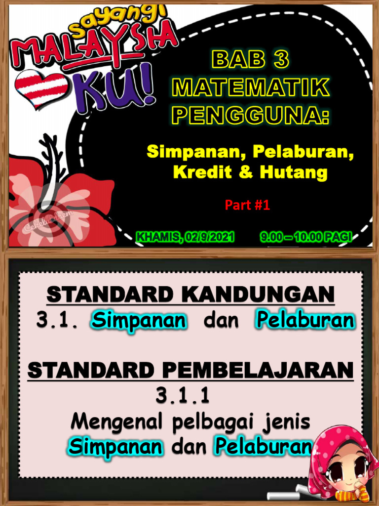 NOTA BAB 3 PART #1 (SIMPANAN) | PDF