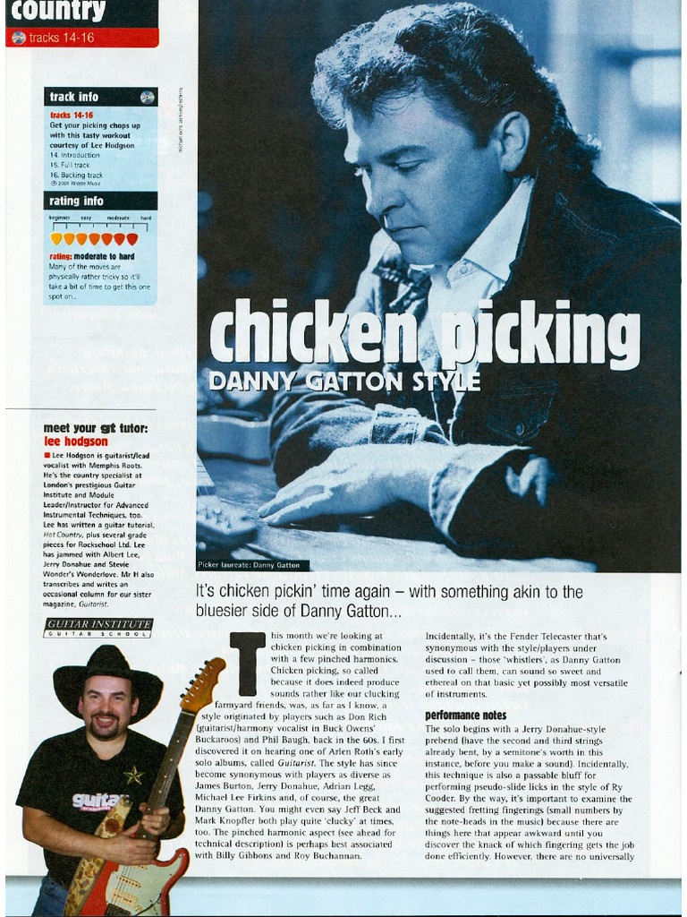 Chicken Picking - Danny Gatton Style | PDF